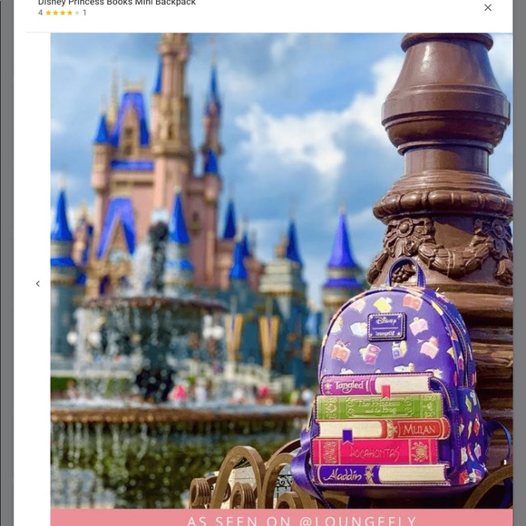 Loungefly | Bags | Nwt Loungefly Disney Princess Books | Poshmark